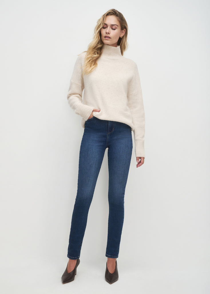 The Maddie Sweater | Super-Soft Cashmere Turtleneck in Oatmeal ...