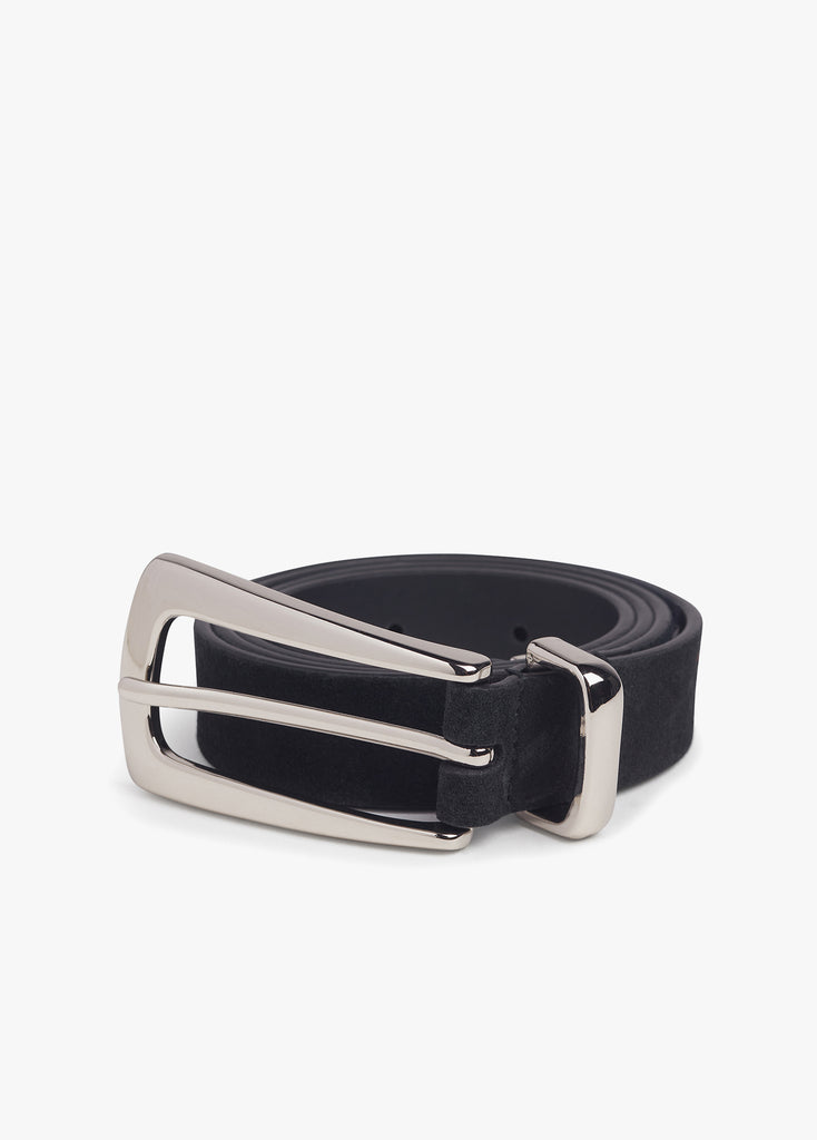 Black Polished Nic Suede Statement Belt | Women's Belts | Favorite Daughter