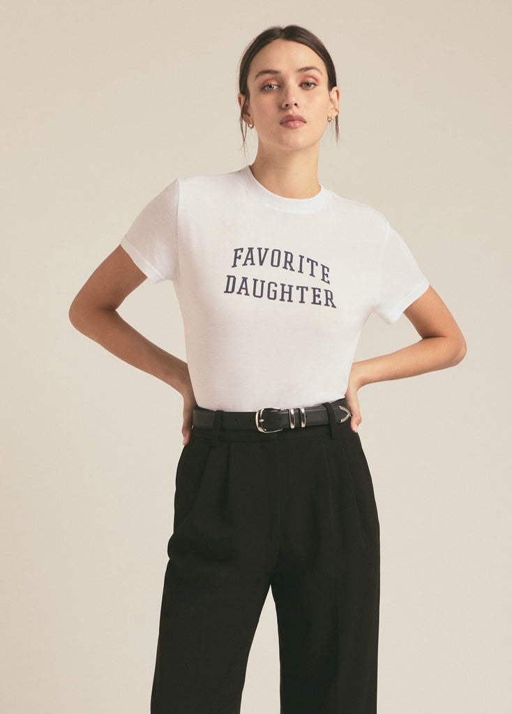 THE CROPPED COLLEGIATE TEE | Favorite Daughter