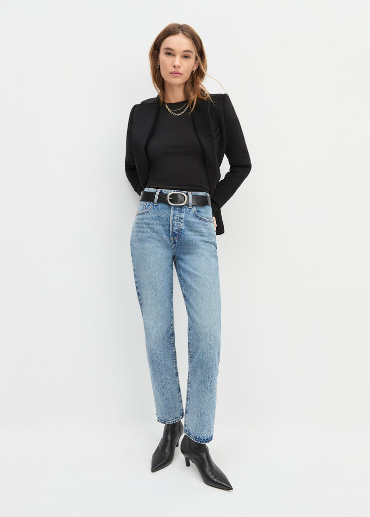Black Tumbled Nick Jean Belt | Women's Belts | Favorite Daughter